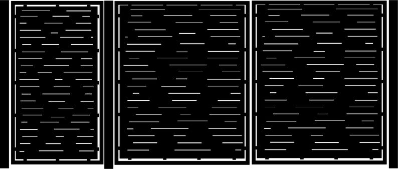 Digital Gate Panel With Lines, DXF Fence Panels, Room Divider Panel ...