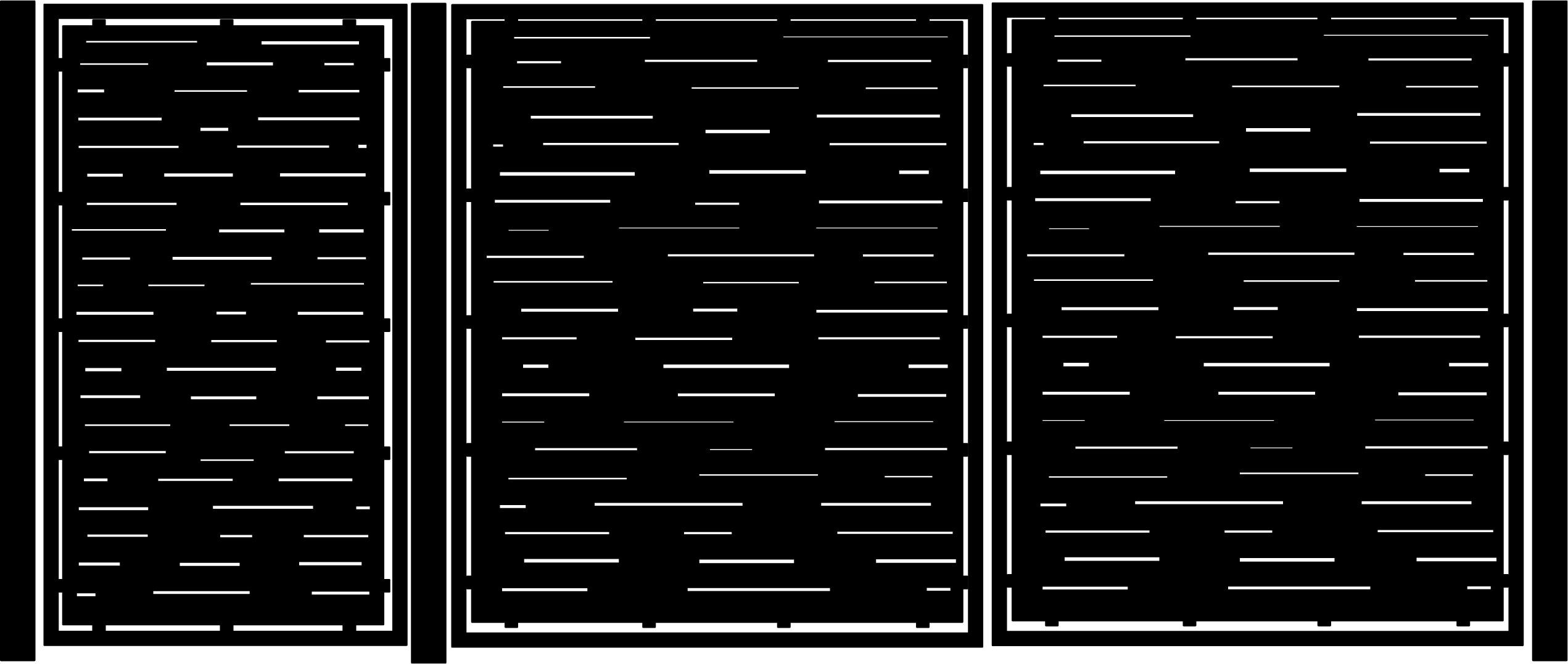 Digital Gate Panel With Lines, DXF Fence Panels, Room Divider Panel ...