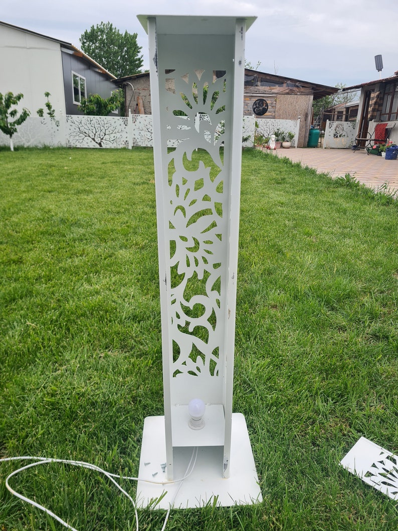 Outdoor Lighting Columns, Lamp Plasma Cut Project Dxf. - Etsy
