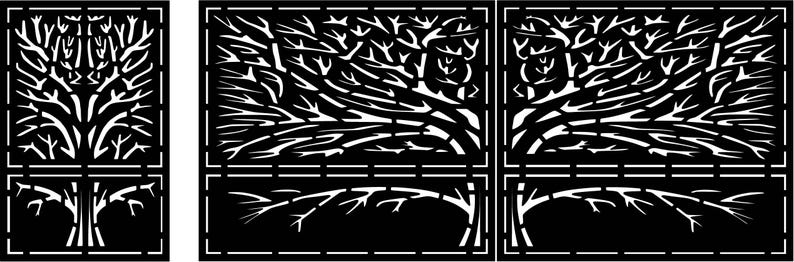 New Design of Gates With the Tree of Life Tree of Life, DXF Fence ...