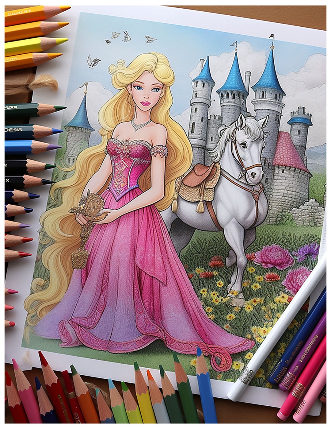 Princesses Coloring Pages, Printable Kids Coloring Pages, Princesses ...