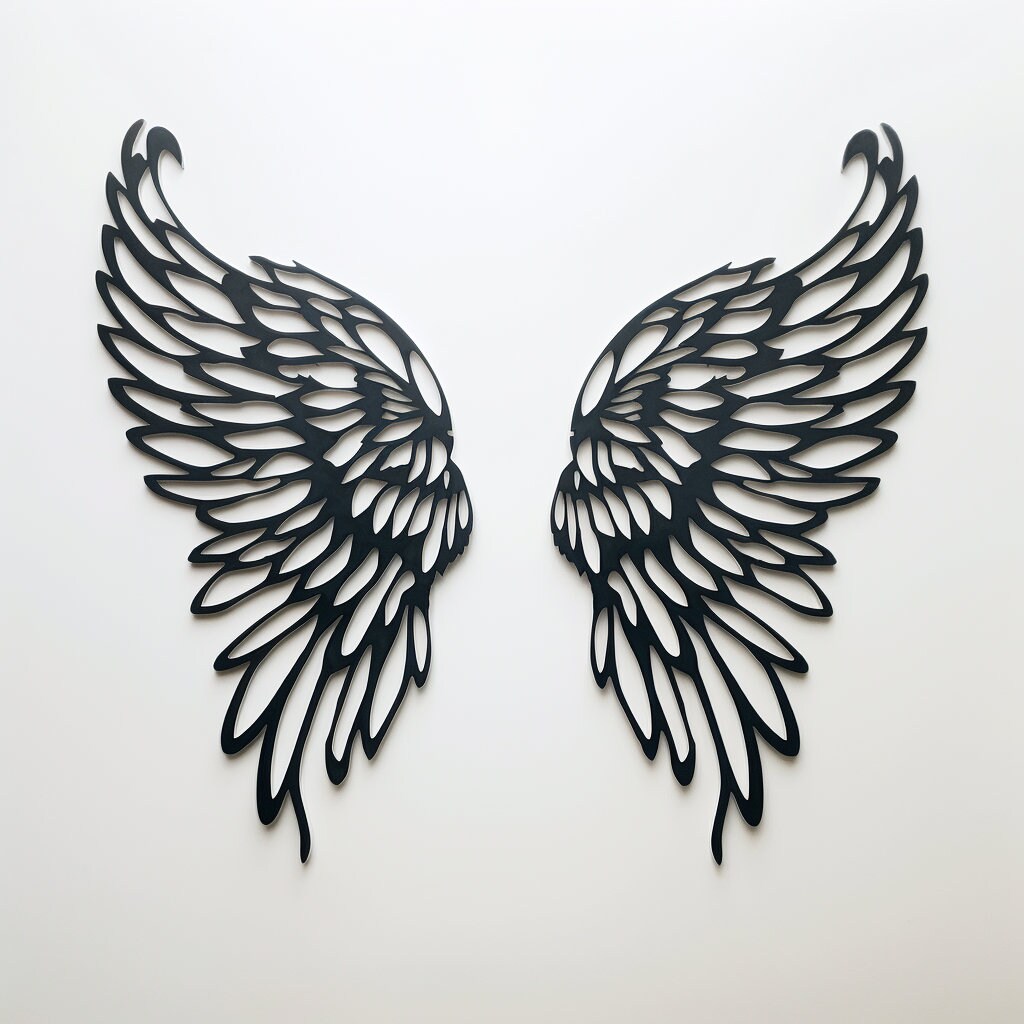 Angel WINGS 6, Large Metal Wall Art, Decorative Wings, Wings for Print ...