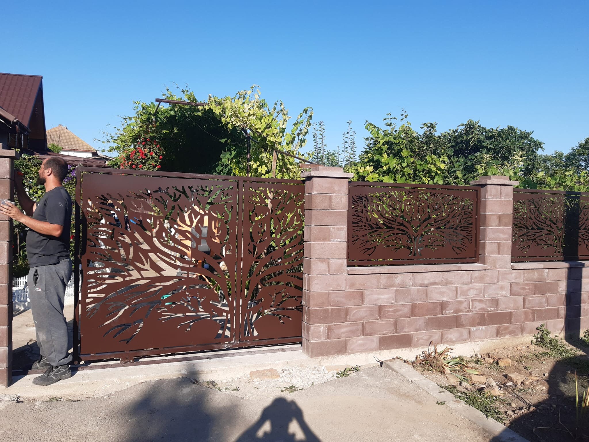 Tree of Life Digital Gate Panel , DXF Fence Panels, Room Divider Panel ...