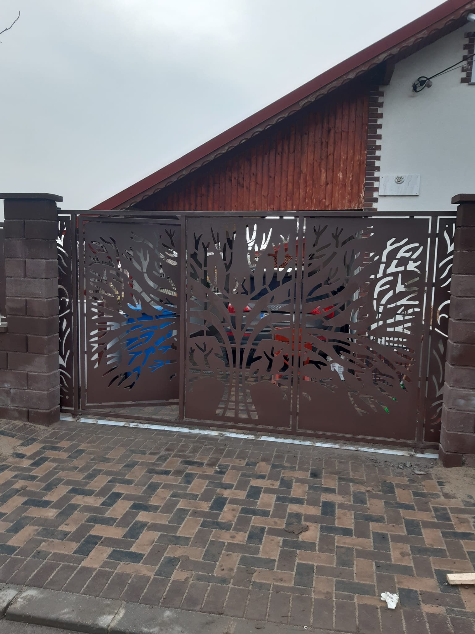 Tree of Life Digital Gate Panel , DXF Fence Panels, Room Divider Panel ...