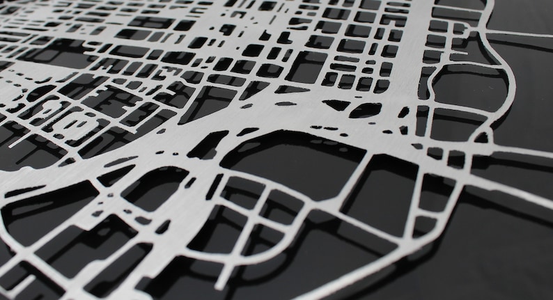 Mapa 3D de El Paso TX Corte láser / CNC aluminio y - Etsy México