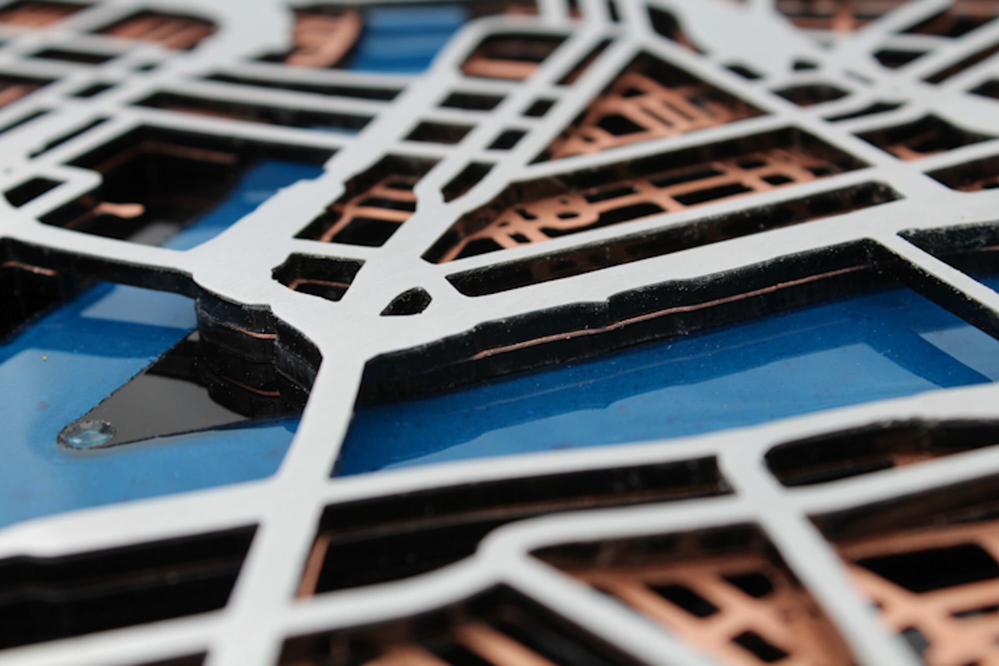 Custom 3D Layered Map Any City in the World Aluminum and - Etsy Canada