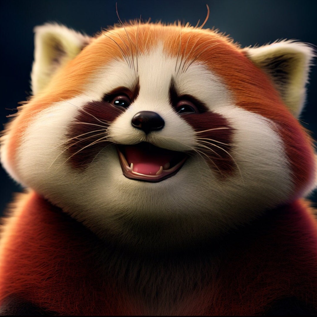 Chubby Red Panda - Etsy