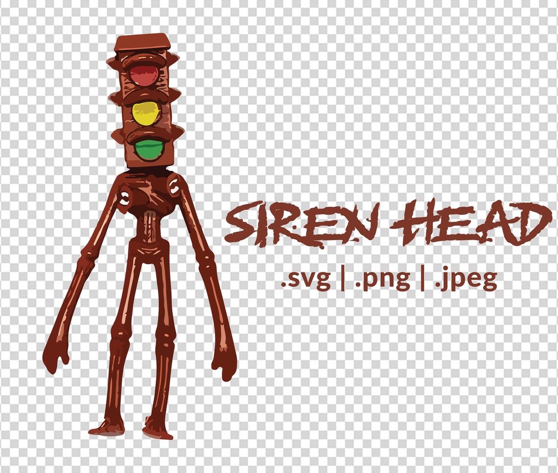 Siren Head SVG PNG JPEG | Funny | Horror | Supernatural | Gift | Kids ...