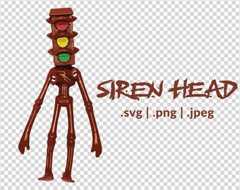 Siren Head SVG PNG JPEG Funny Horror Supernatural Gift - Etsy
