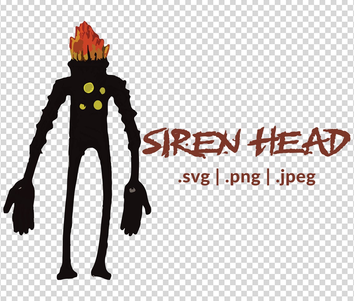 Siren Head SVG PNG JPEG | Funny | Horror | Supernatural | Gift | Kids ...