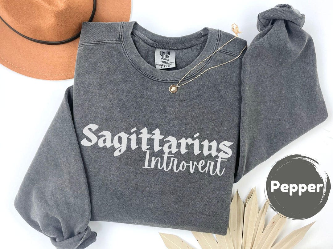 Sagittarius Zodiac Pullover. Cozy Horoscope Sweater. Fire Sign Crewneck ...
