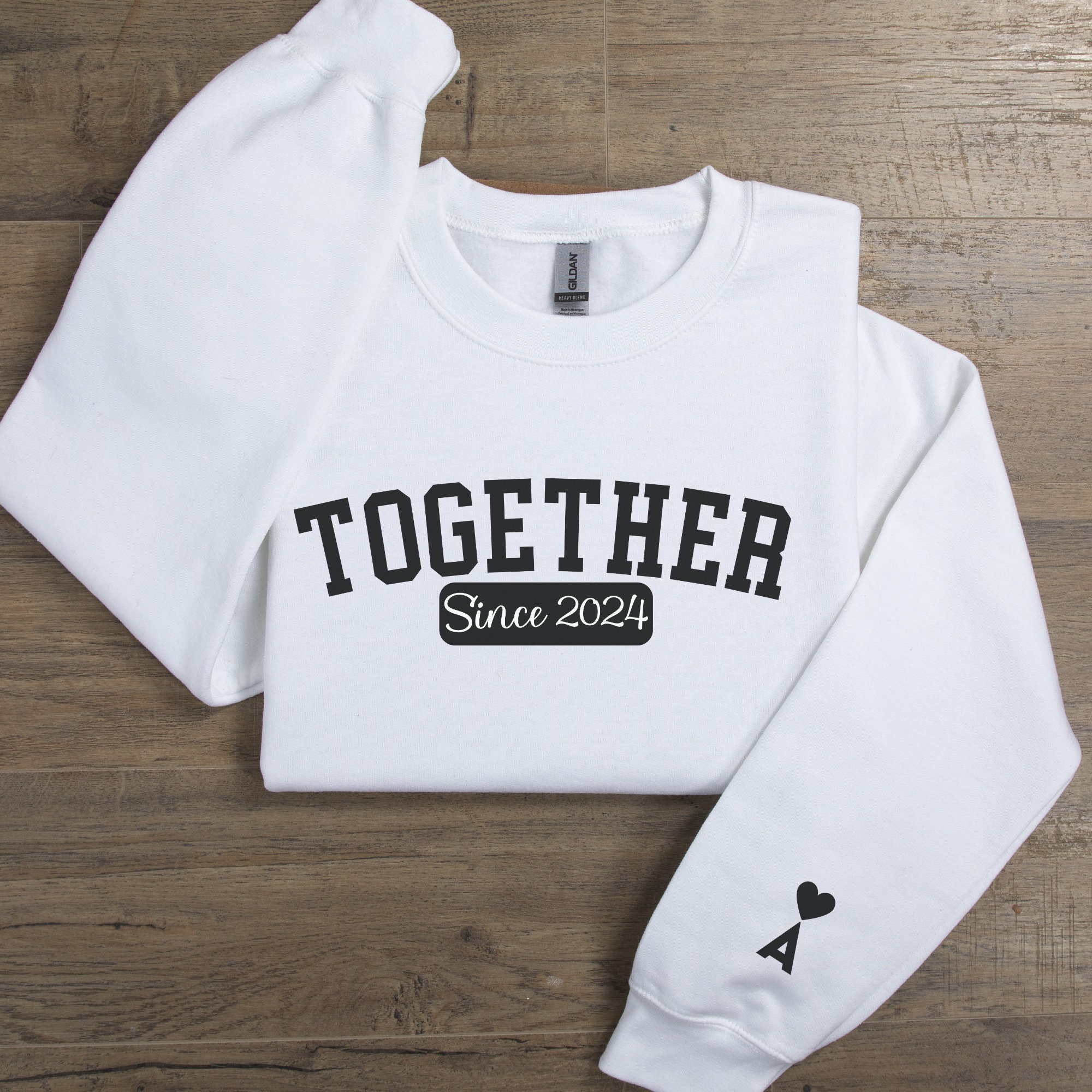 Customized Couple Sweatshirt.together Since Sweatshirt.anniversary ...