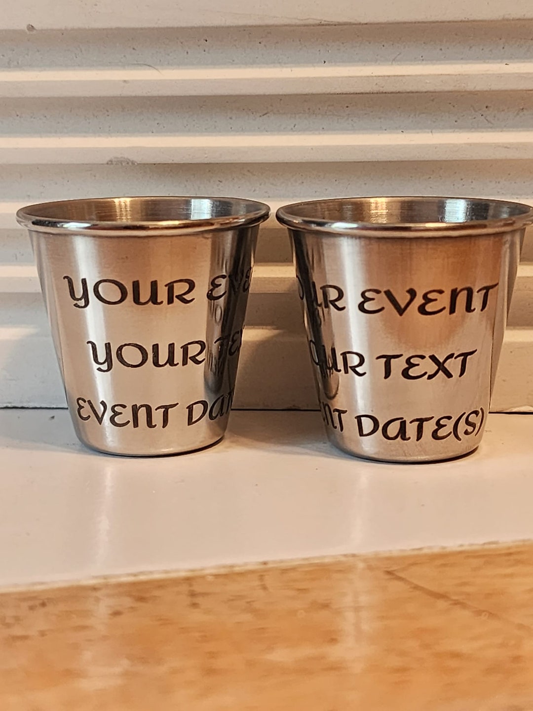 Stainless Steel 1 Oz (30ml) Personalized Shot Cups - Etsy