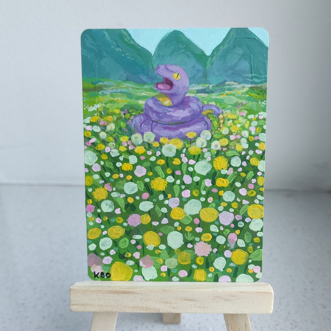 Rettan Hand-painted Original Pokemon Card - Etsy