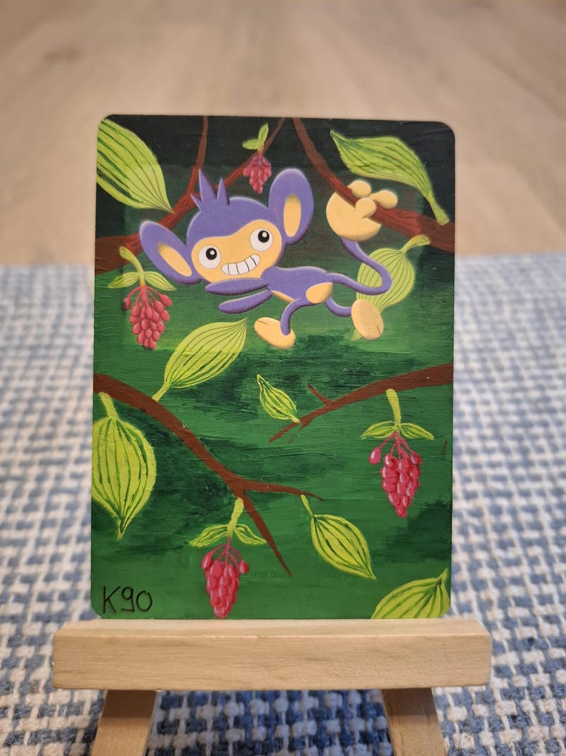 Pokemon - Hand-painted Original Pokemon Cards - Etsy