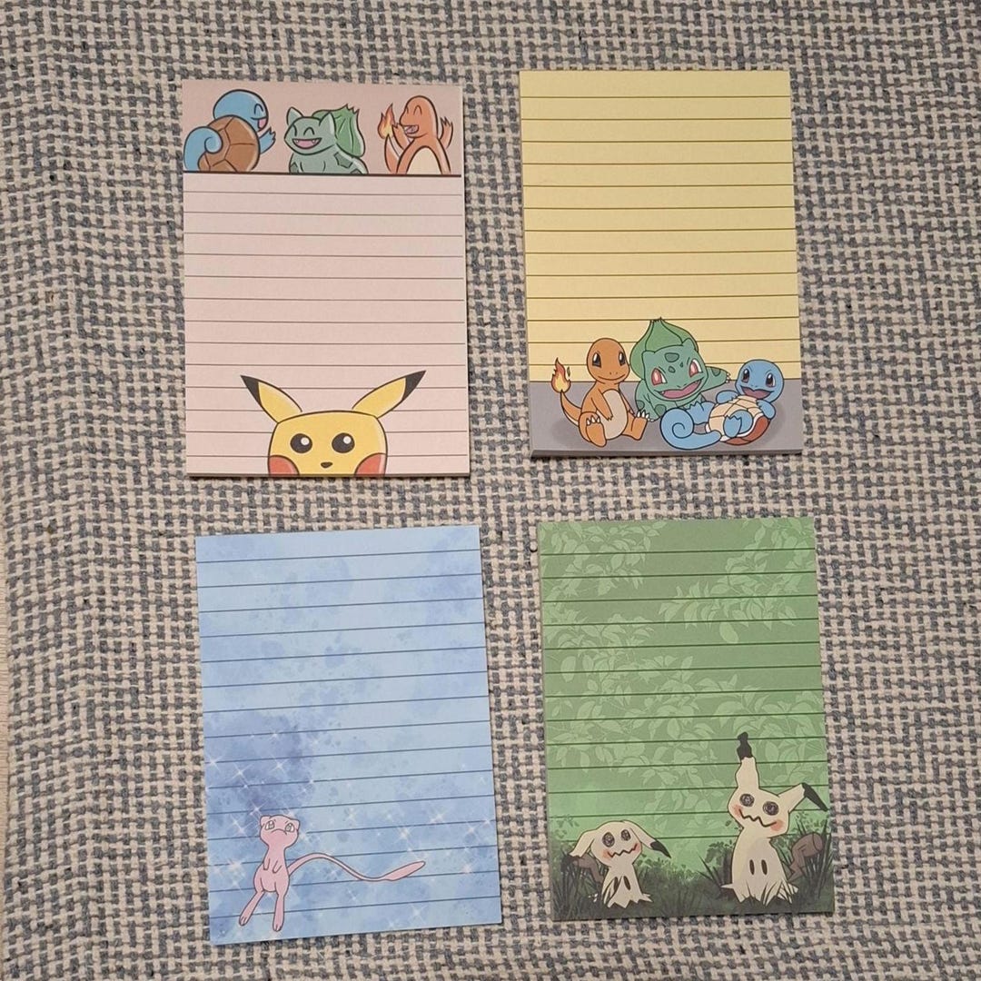 Pokemon Notepad DIN A6 - Etsy