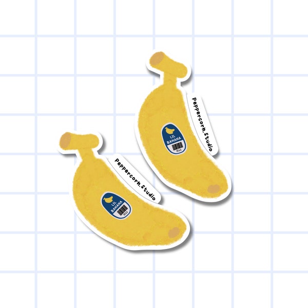 Banana Sticker - Etsy