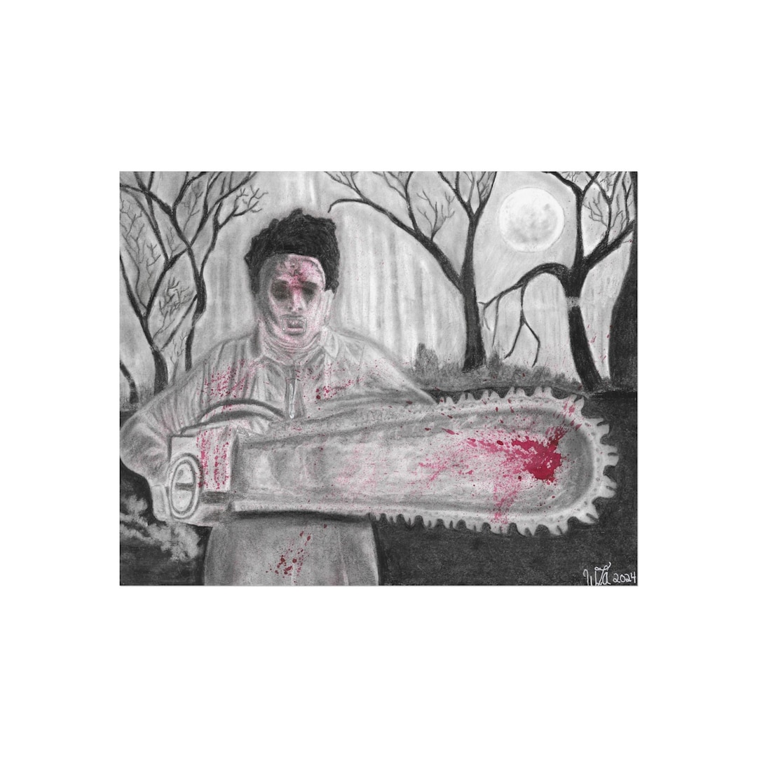 Leatherface Fine Art Posters, Horror Movie Art Prints, Wall Art Decor ...