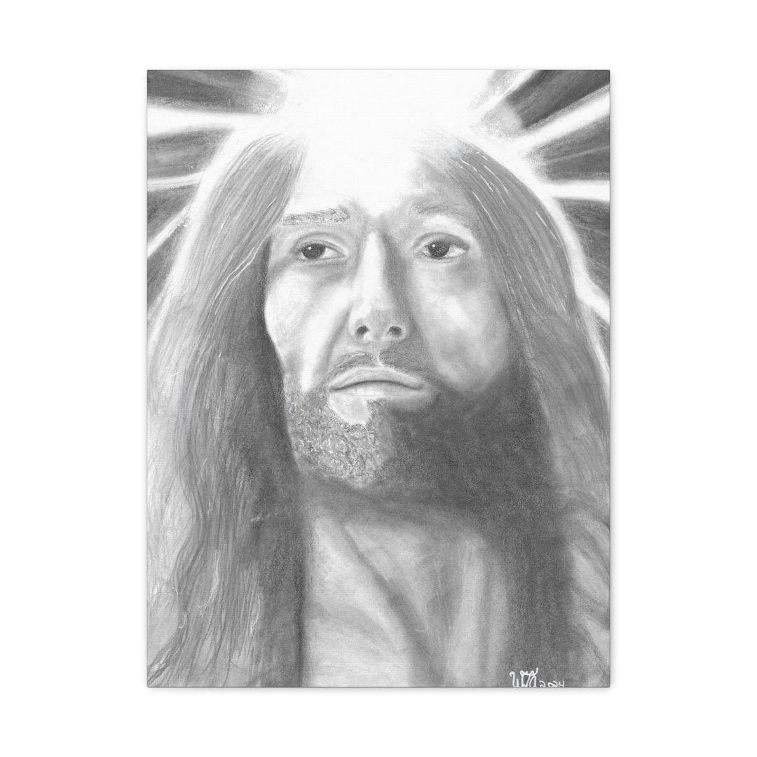 Canvas Print, Jesus Christ Light of the World Portrait, Religious Wall ...