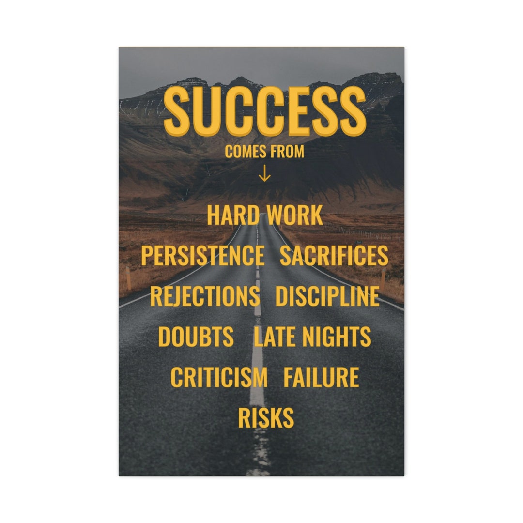 Motivational Quotes for Work Ethic and Achievement - Etsy