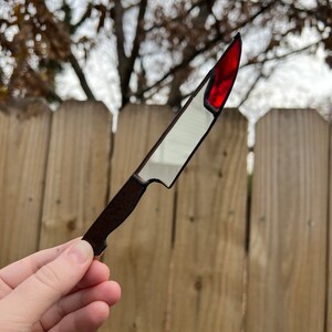 Stained Glass Bloody Knife - Etsy