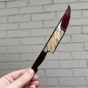 Stained Glass Bloody Knife - Etsy