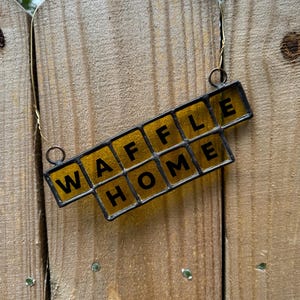 Stained Glass Waffle Home (stained Glass Home Decor Waffle House) - Etsy