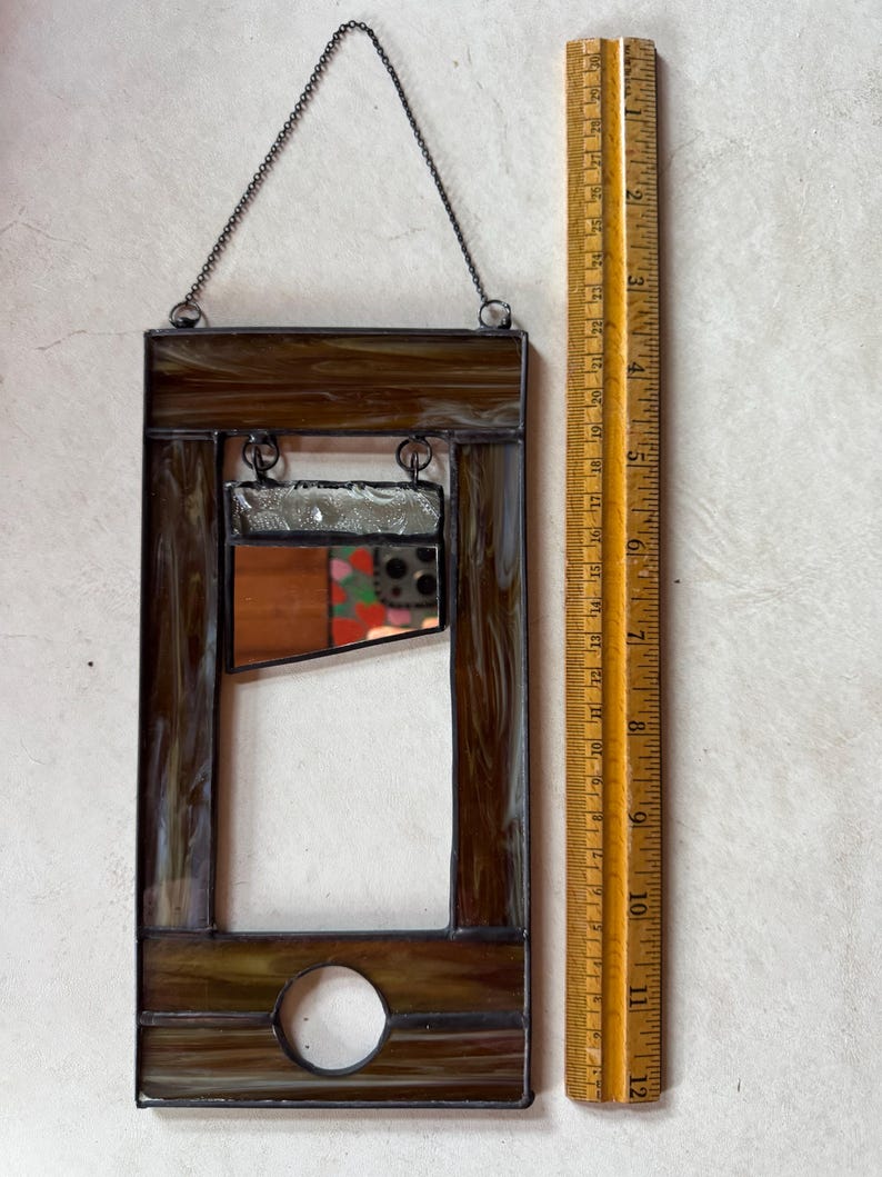 Stained Glass Guillotine – Handcrafted Window Art Sun Catcher - Etsy