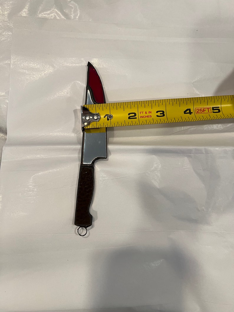 Stained Glass Bloody Knife - Etsy