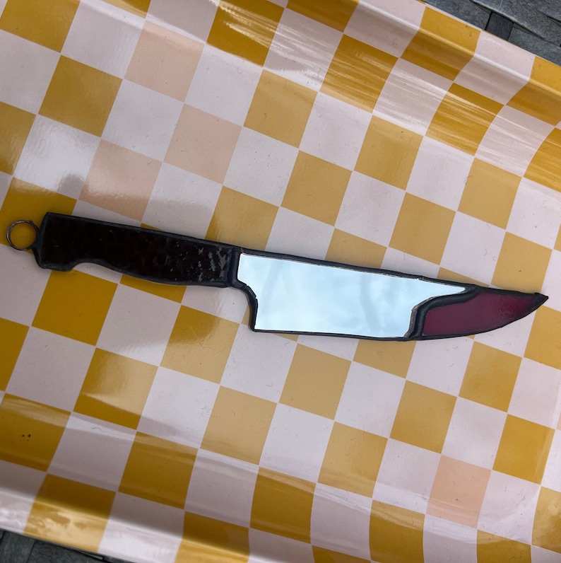 Stained Glass Bloody Knife - Etsy