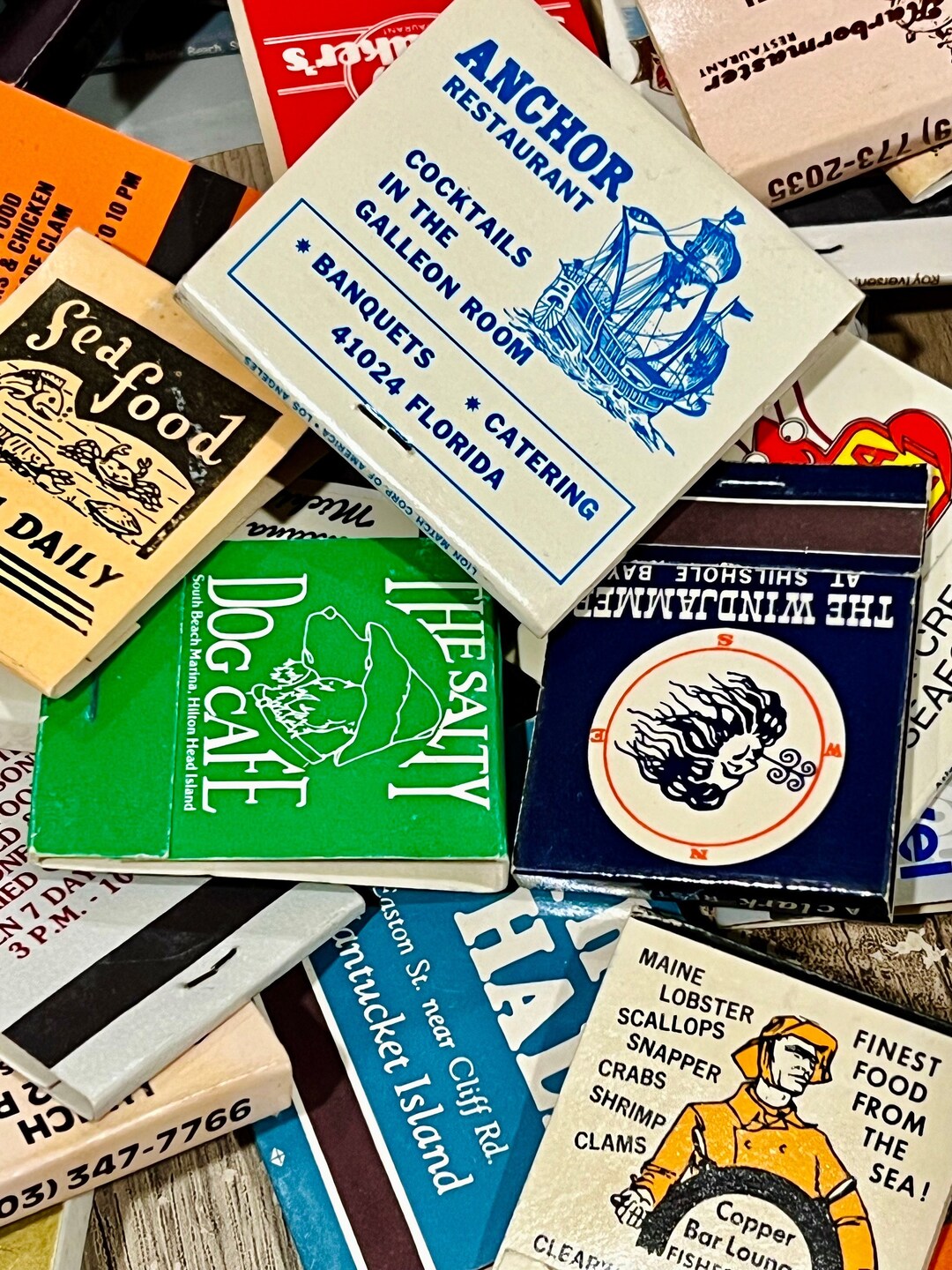 Nautical and Coastal NEW Vintage Matches Unstruck and Unused Matchbooks ...