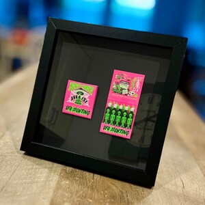 UFO Matchbook Shadowbox **feature Alien Matches, Mover & Shaker** Black ...