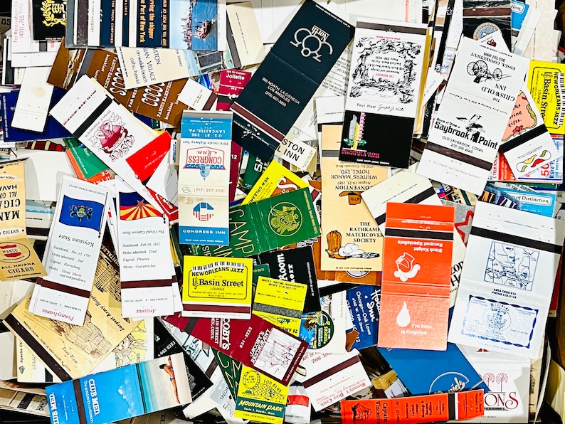 Vintage Matchbook Covers **flat, WITHOUT Matches** Matchbook COVERS ...