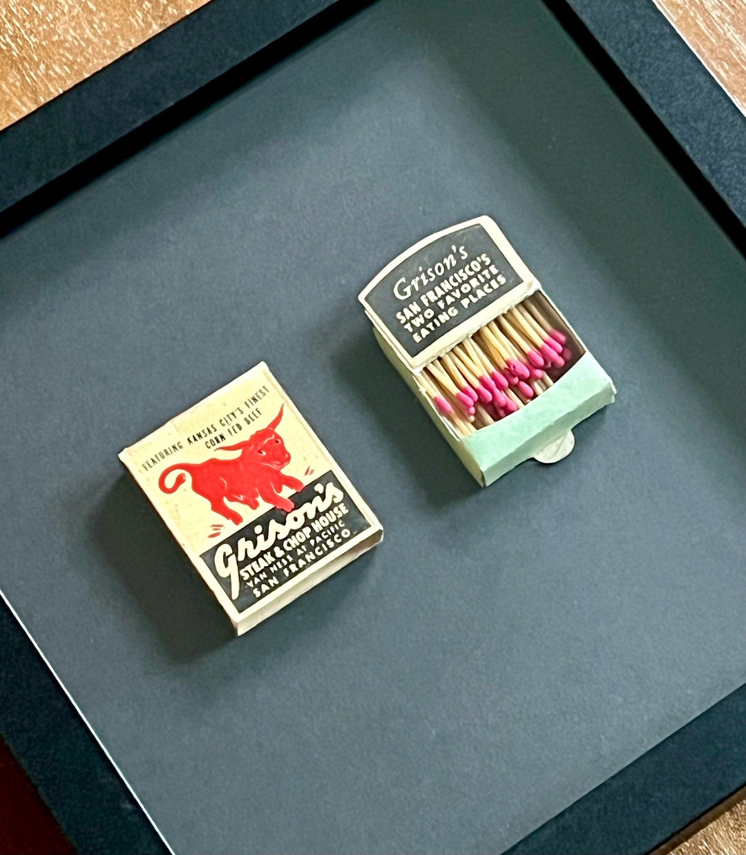 Grison's San Francisco Matchbox Shadowbox **california, Early-1900s ...