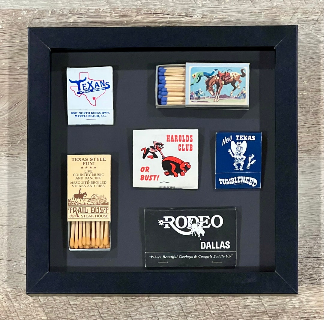 Dont Mess With Texas Matchbook Shadowbox cowboy & Rodeo Matchbooks and ...