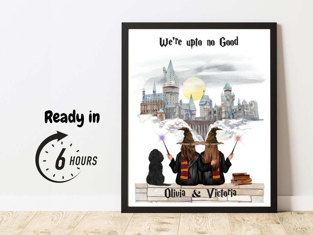 Personalised Best Friend Print Best Friend Gift Wizard Friendship Gift ...