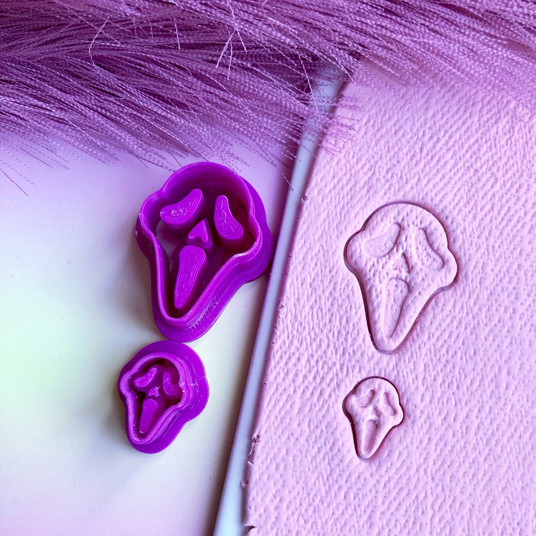 Scream STUD and FULL Size Clay Cutter Polymer Clay Cutter Clay Tools ...