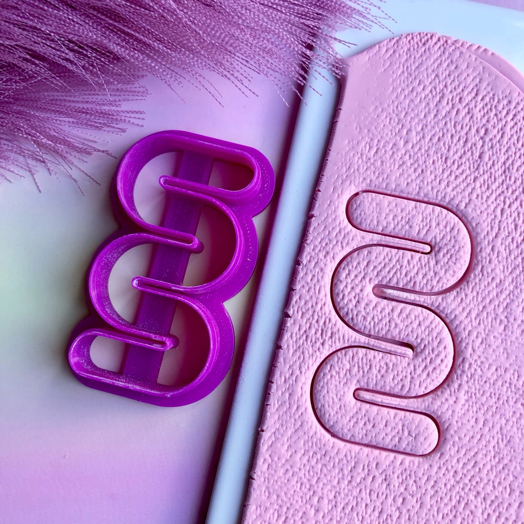 Geometric Wiggle Clay Cutter | Clay Cutter | Polymer Clay Cutter | Clay ...