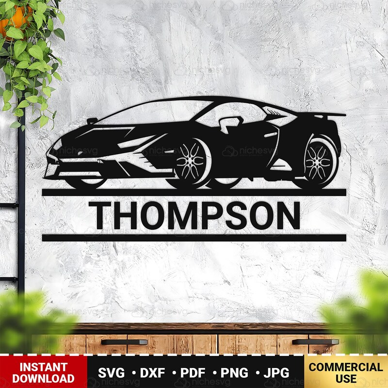 Lamborghini Svg - Etsy