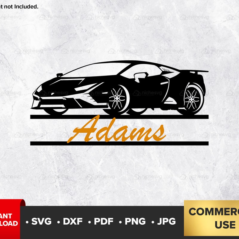 Lamborghini Svg - Etsy