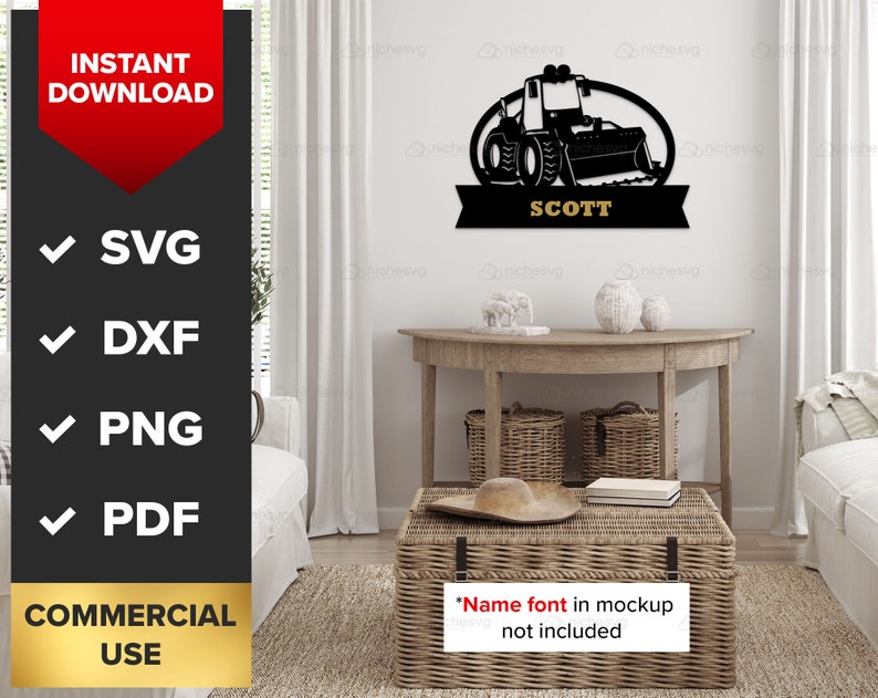 Payloader SVG, DXF, PNG, Loader Cut File, Bucket Loader Digital ...