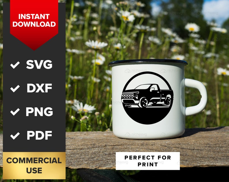 Pickup Truck Monogram SVG DXF PNG Chevy Pickup Truck Svg - Etsy