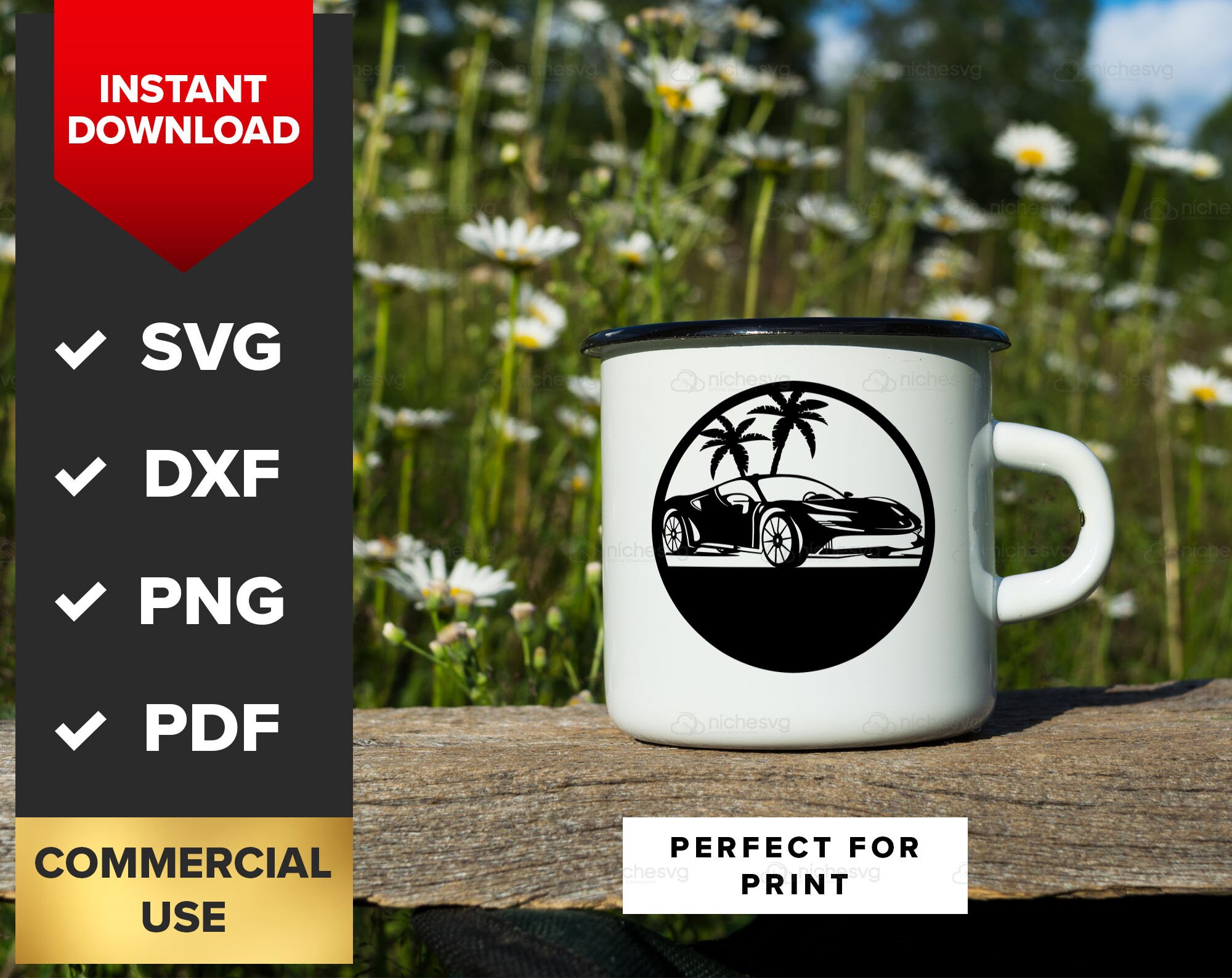 Ferrari Monogram SVG, DXF, PNG, Ferrari Svg, Sports Car Cut File ...