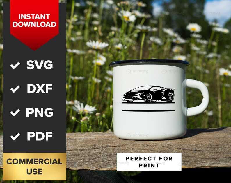 Lambo Monogram SVG, DXF, PNG, Lamborghini Svg, Sports Car Cut File ...