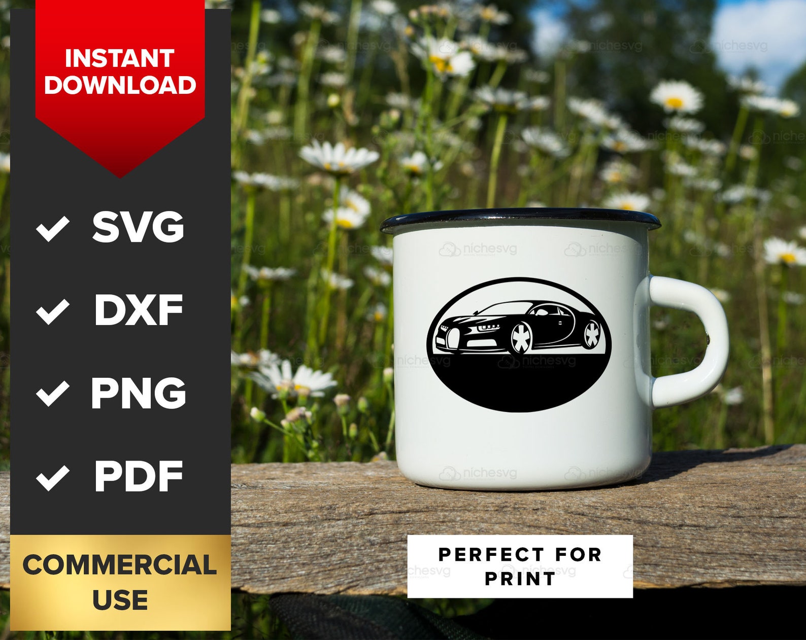 Bugatti Monogram SVG, DXF, PNG, Bugatti Chiron Cut File, Sports Car ...