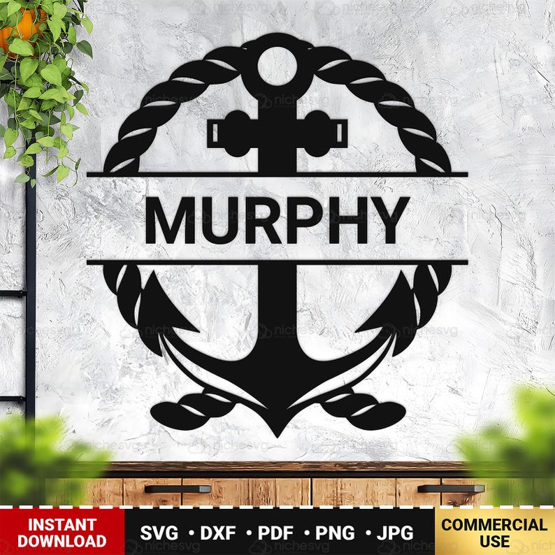 Anchor SVG, DXF, PNG, Anchor Clipart, Anchor Cut File, Nautical Svg ...