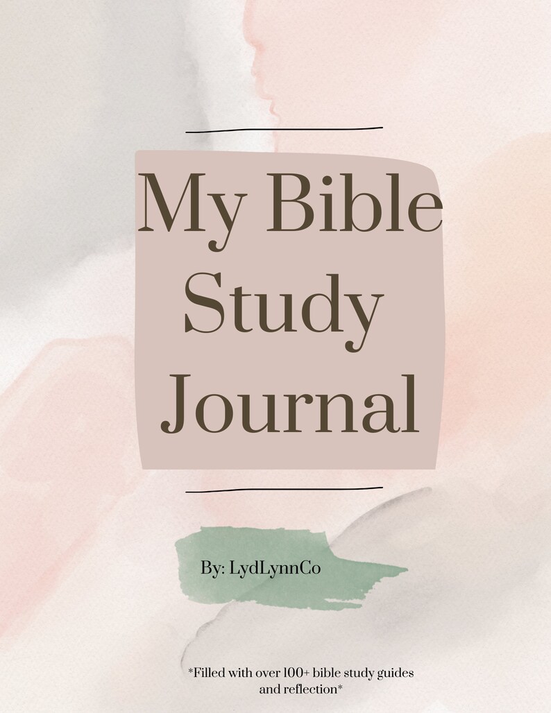 Digital Bible Study Journal Template - Etsy