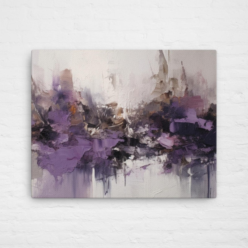 Purple Abstract Art - Etsy UK