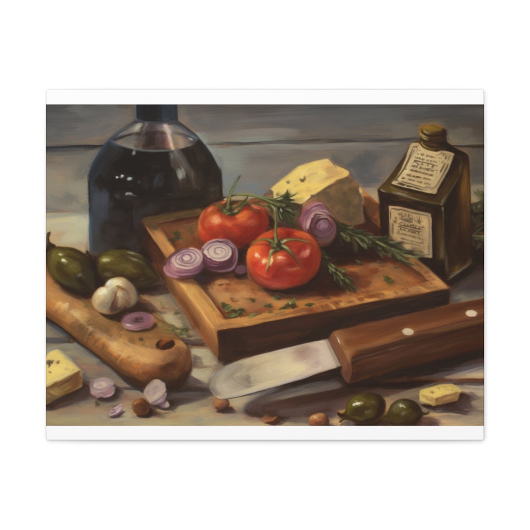 Greek Restaurant Art Greek Ingredients Art for Greek Restaurants ...