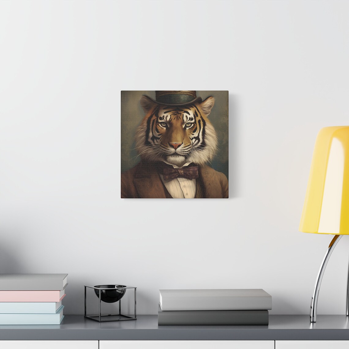 Majestic Tiger in 1800s Victorian Portrait Elegant Canvas Art - Etsy